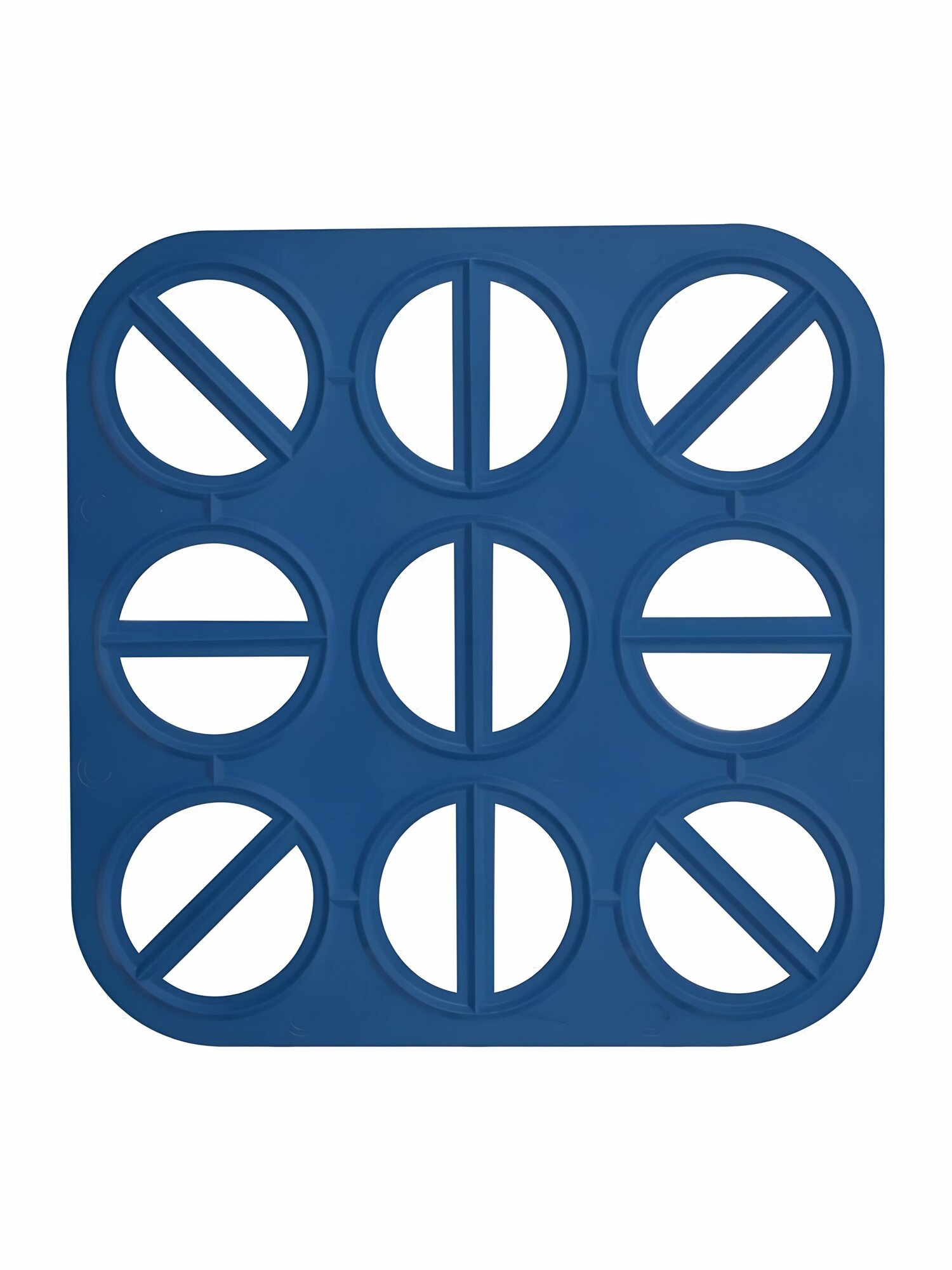 Варенница Мультидом МГ76-64 из полипропилена, 25х25 см, 18 ячеек, квадратная форма для лепки домашних вареников и пельменей