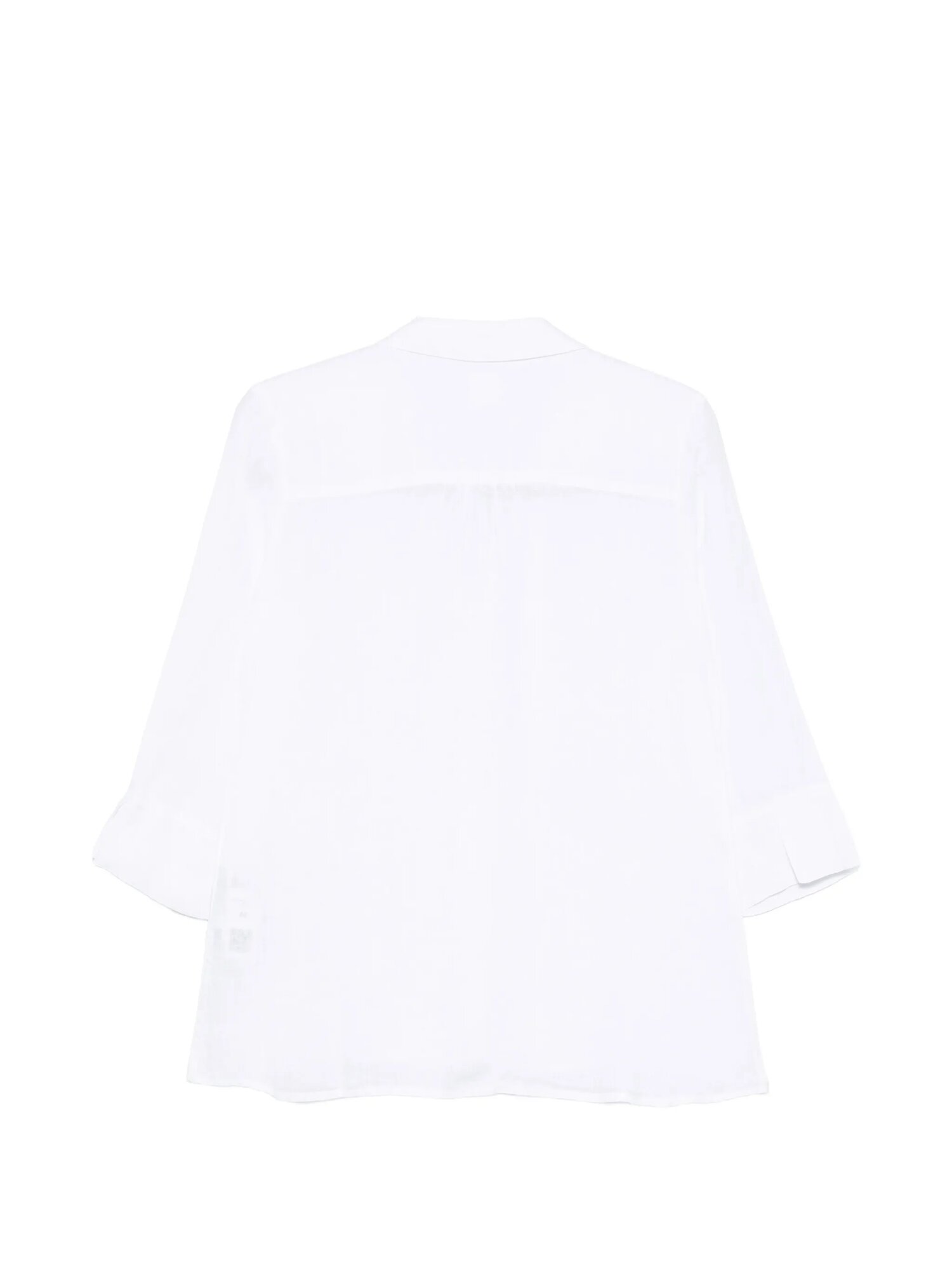 Рубашка 120% LINO Buttoned shirt, размер 38, бежевый/белый — фото 1