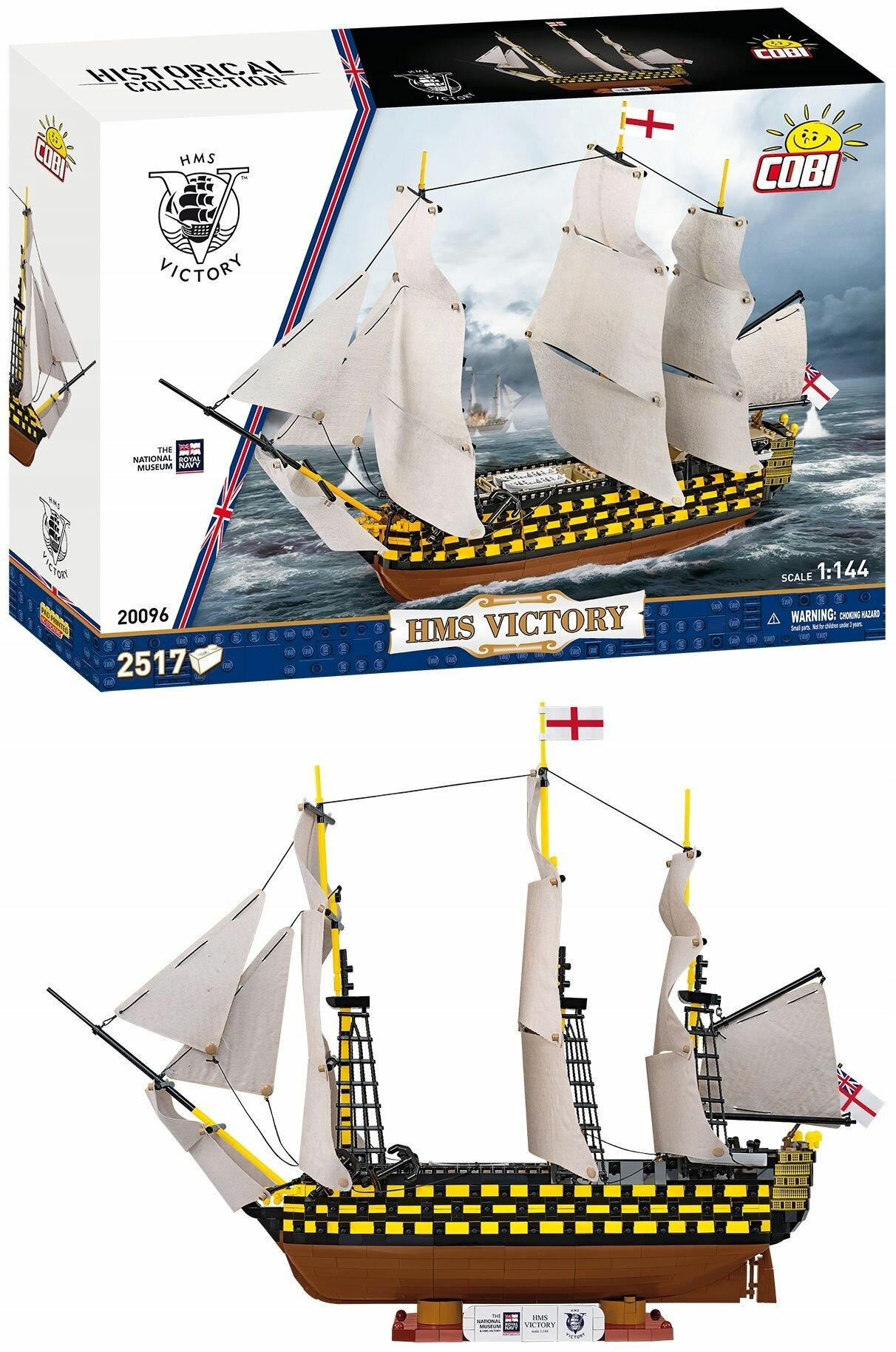 Конструктор Cobi Napoleonic Wars - Корабль HMS Victory, 2517 эл. - 20096