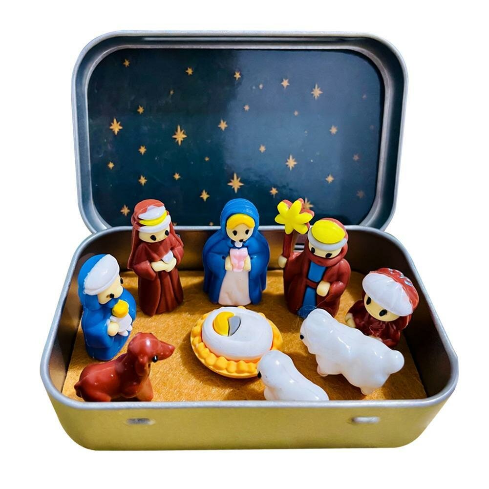 Игрушка-сценка в виде мини-яслей, детский подарочный набор