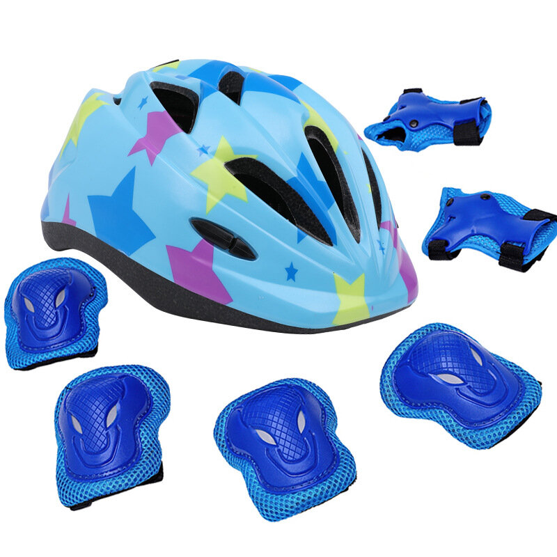 Шлем для самоката, защитная экипировка для роликовых коньков, детский велокомплект, беговел, наколенники для катания, профессиональная защита.