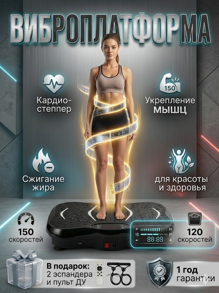 Виброплатформа для похудения, jindodo AZ-808 нагрузка 150 кг