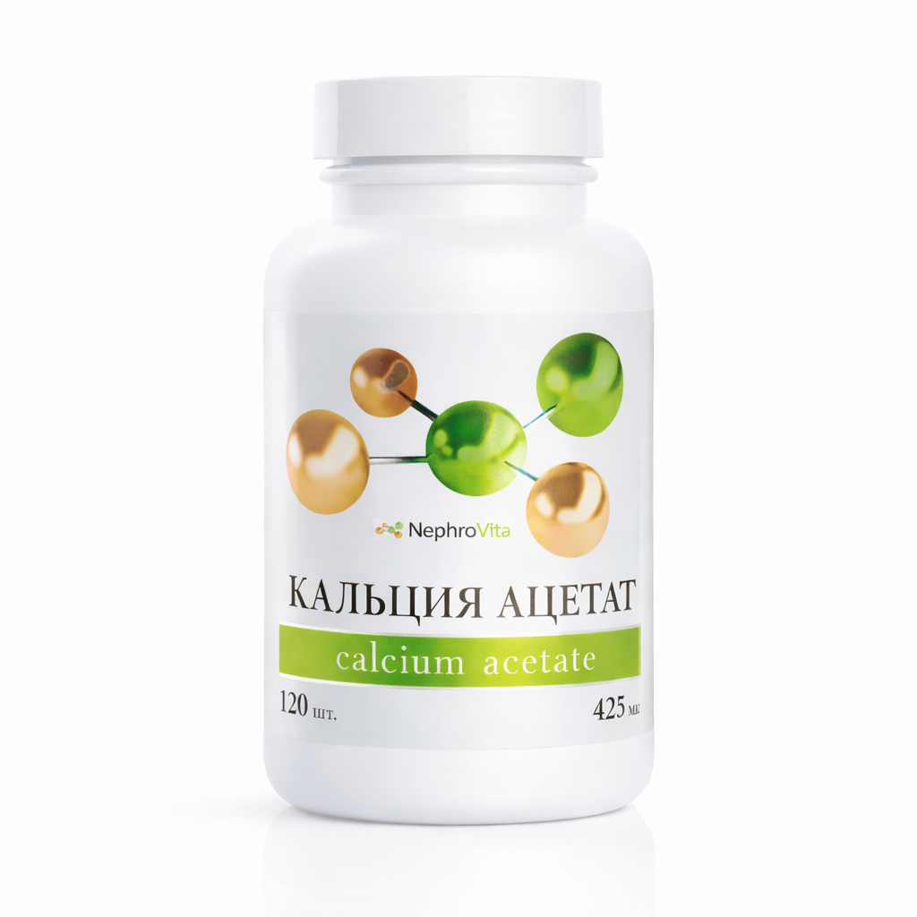 Кальция Ацетат №120 х 425мг NephroVita