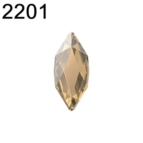 Страз Crystal SWA 2201, 14x6 мм, Crystal 001