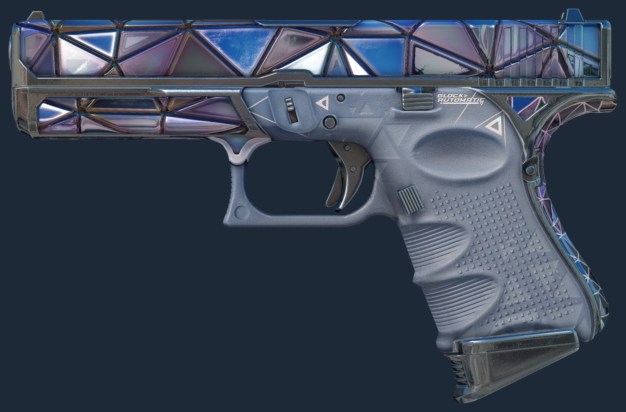 StatTrak™ Glock-18 | Зеркальная мозаика (Поношенное) Скины CS2 с быстрой автовыдачей steam trade