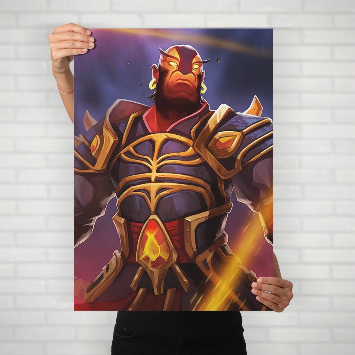Плакат на стену для интерьера Dota 2 (Ember Spirit 2) - Постер по игре формата A2 (42х60 см)