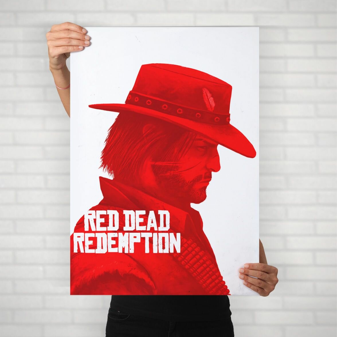 Плакат на стену для интерьера Red Dead Redemption 2 (Джон Марстон 8) - Постер по игре формата А1 (60x84 см)