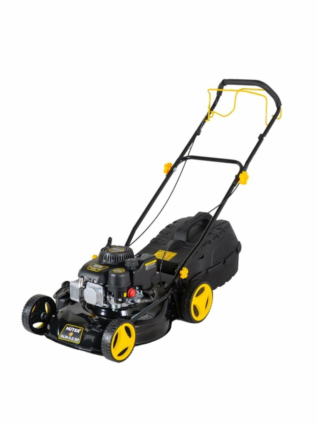 Газонокосилка бензиновая, Huter, 46 см, 50 л, 20-75 мм, 5 л. с, 3700 Вт, 2800 об/мин