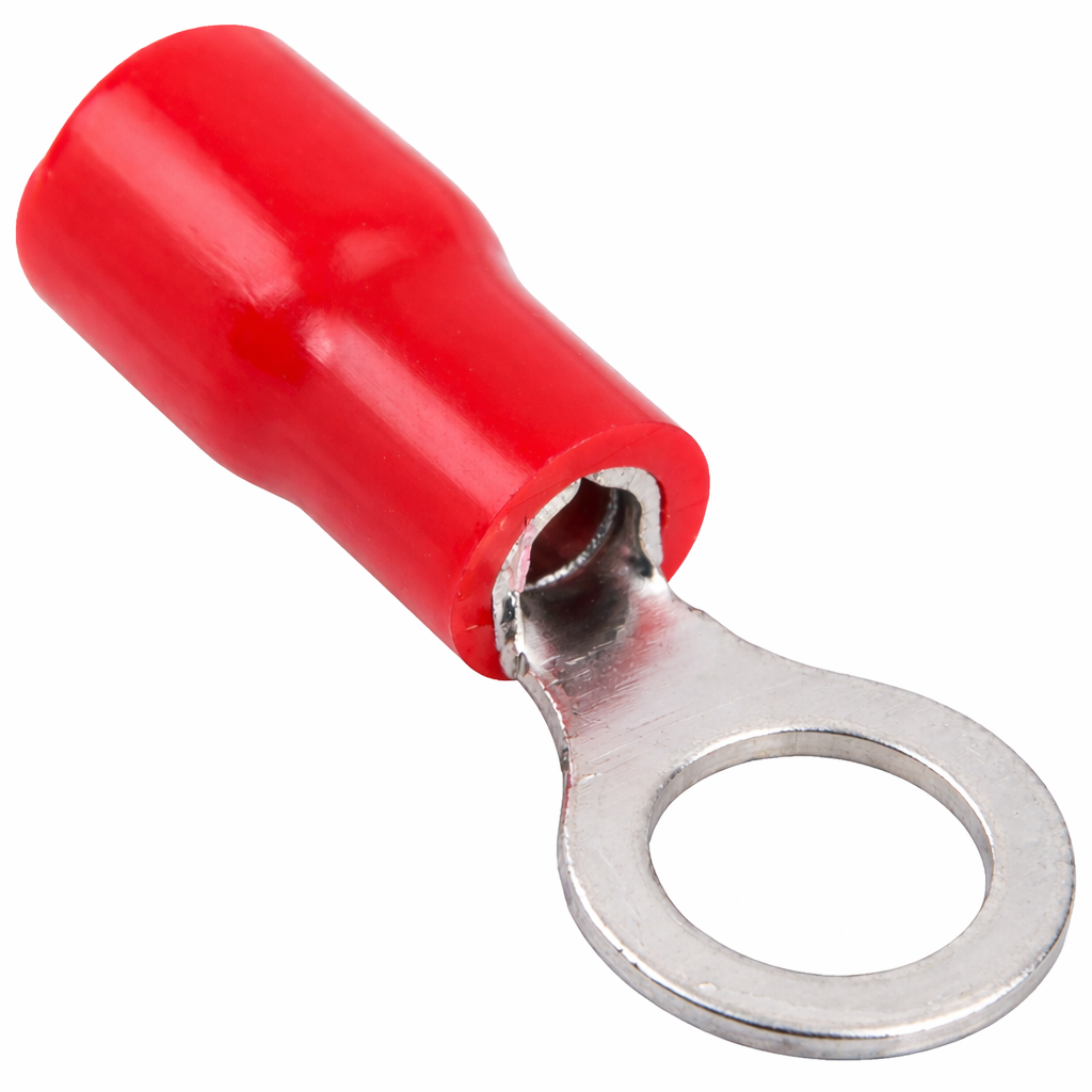 Наконечник GENERICA НКИ 1,25-5 кольцо 0,5-1,5мм, латунь, изоляция ПВХ, красный, 100шт