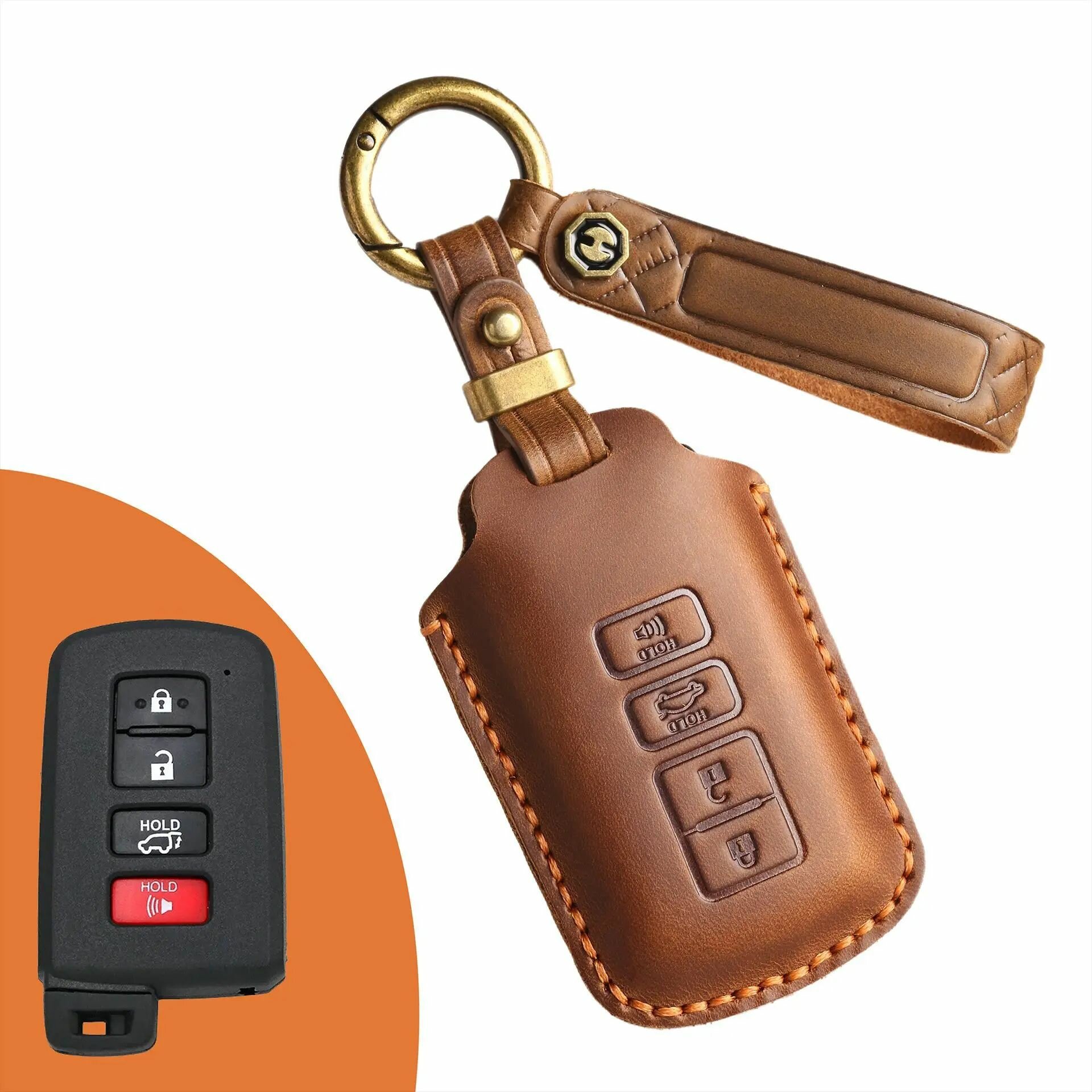Кожаные брелоки для ключей крышки автомобиля для корпуса Toyota Auris Camry RAV4 Avalon Yaris Verso 2012 2013 2014 2015 2016 2017 2018