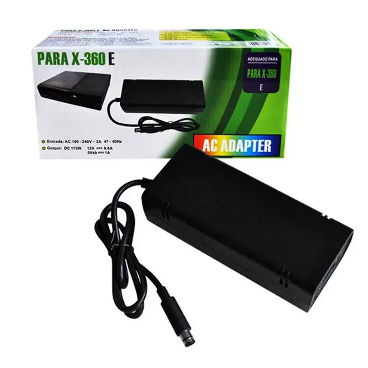 Оригинальный адаптер питания для Xbox 360 E-версии, высококачественная замена для игровой консоли