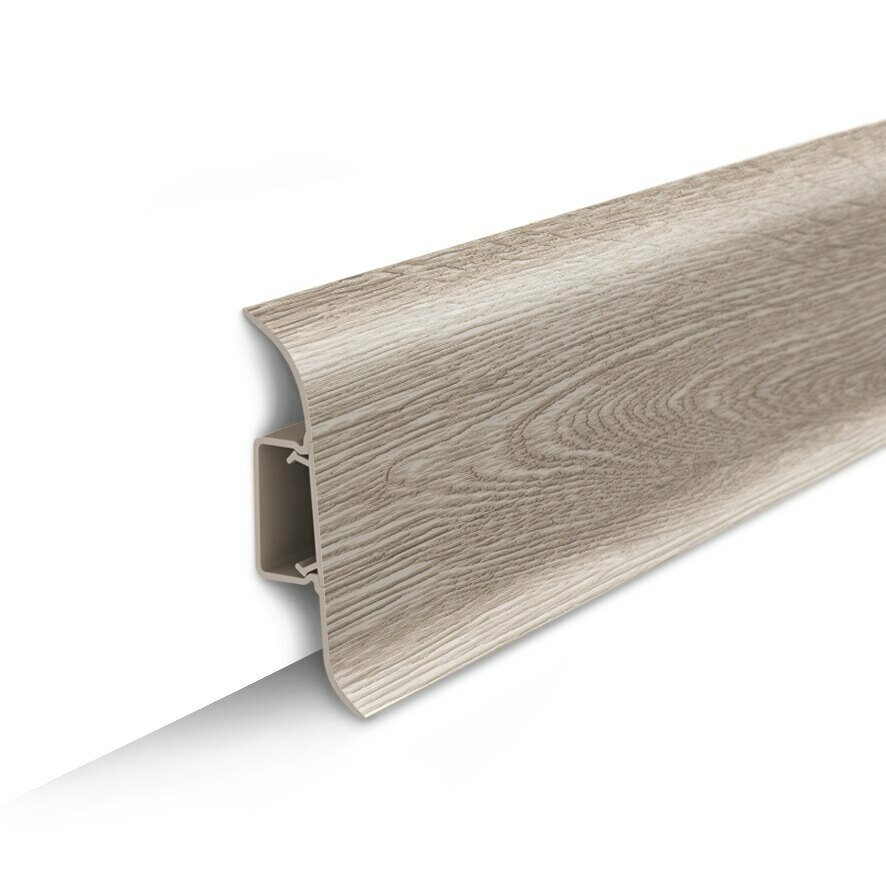 Пластиковый плинтус Идеал Classic 55 мм Дуб палена 415, 1 шт.