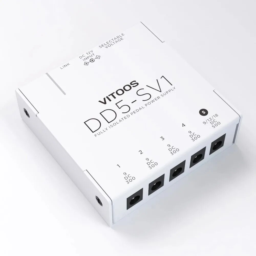 VITOOS DD5-SV1 Блок Питания Для Педали Эффектов: Полностью Изолированный, С Фильтром Для Снижения Пульсаций И Шума, Высокомощный