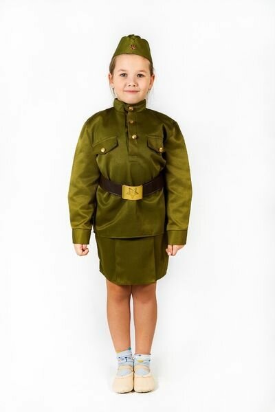 Военная форма Солдаточка Люкс 8-10 лет рост 140-152 см