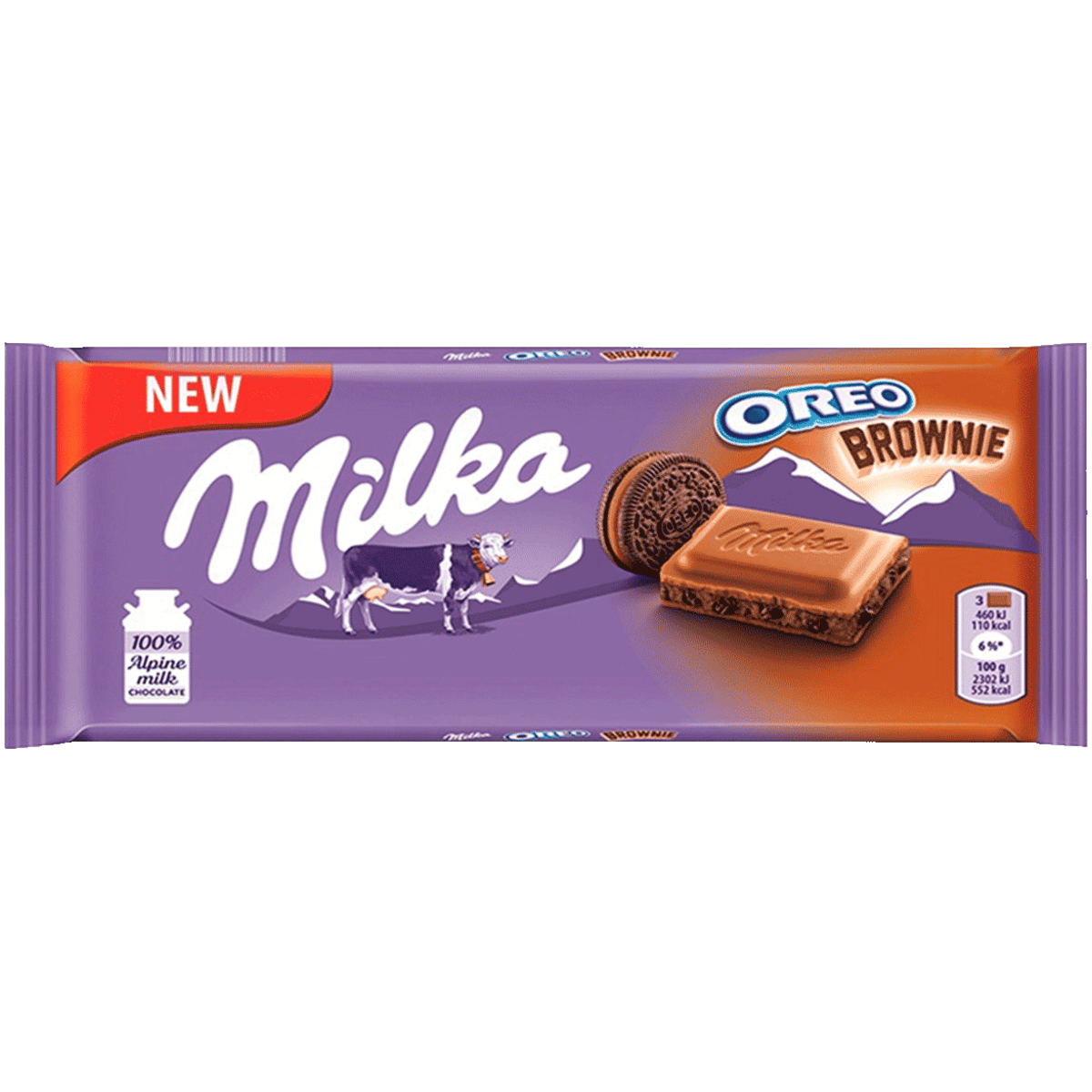 Шоколад Milka Oreo Brownie молочный 100 г