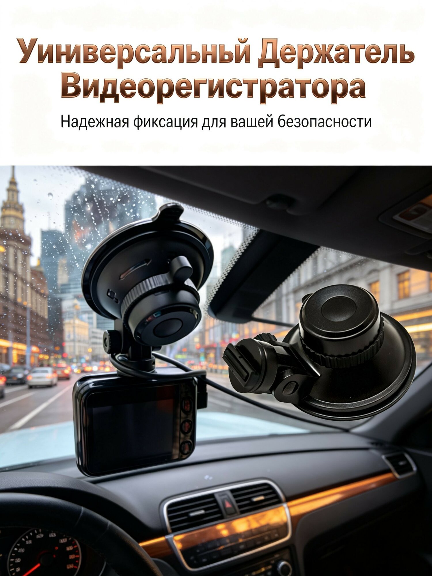 Держатель с присоской для видеорегистратора, регулируемая шейка с вращением на 360 градусов, совместимо с 360 J501 J501c, пластик черный