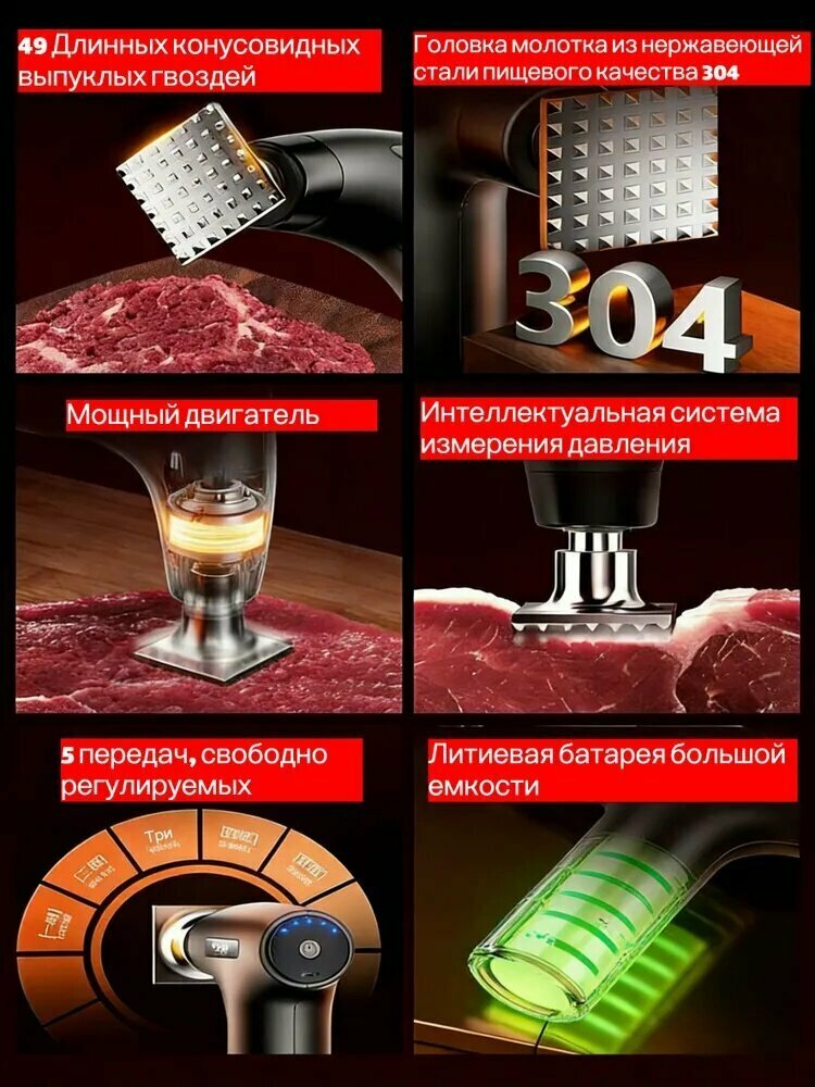 Тендерайзер для мяса, 16 см — фото 1