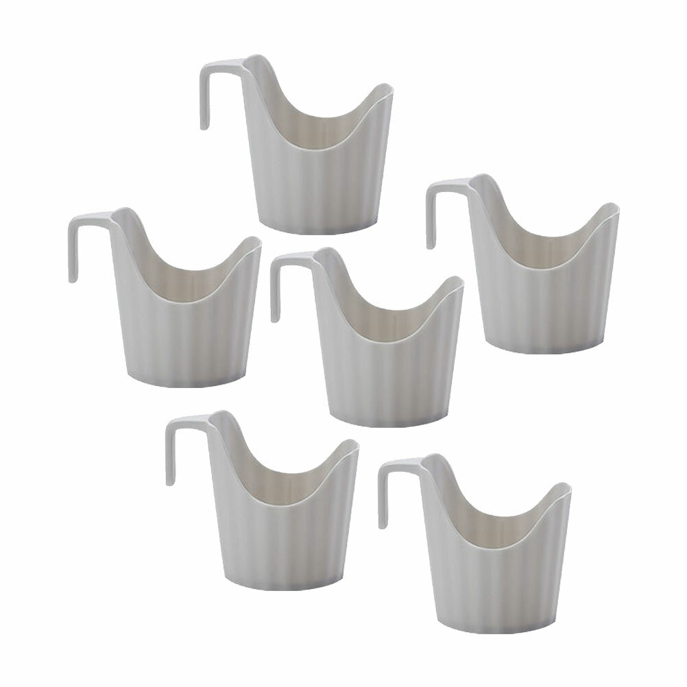 Подставки для бумажных стаканчиков, держатели для стаканчиков, подставки для стаканчиков для деловых встреч, подставки для стаканчиков с защитой от ожогов, блюдца для чая для дома и офиса, подставки под стаканы (набор из 6 штук, серые и белые).