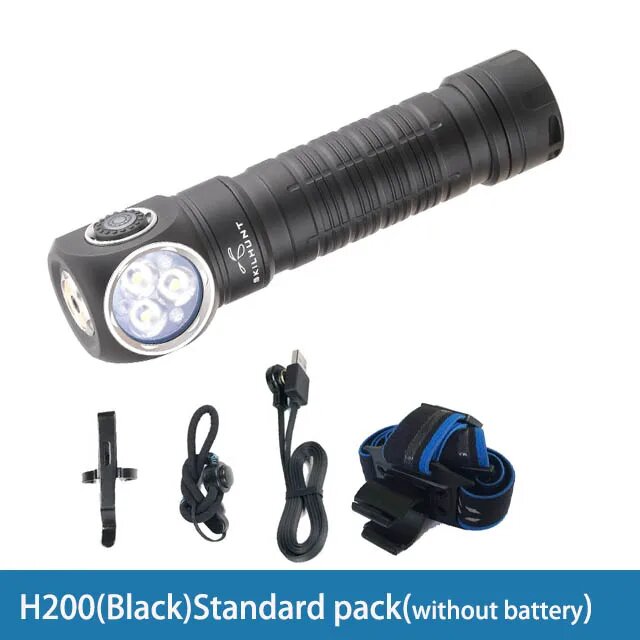 Налобный фонарь SKILHUNT H200 Black, Cool white 6500K