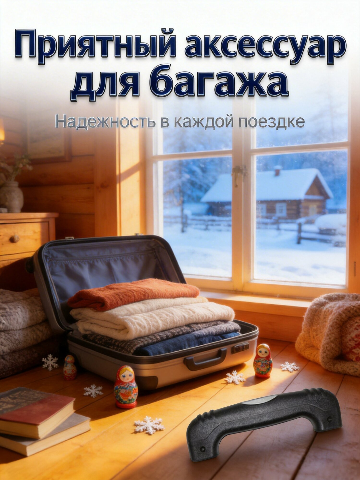 Замена ручки для багажа, прочный аксессуар для ремонта чемодана и восстановления удобства переноски