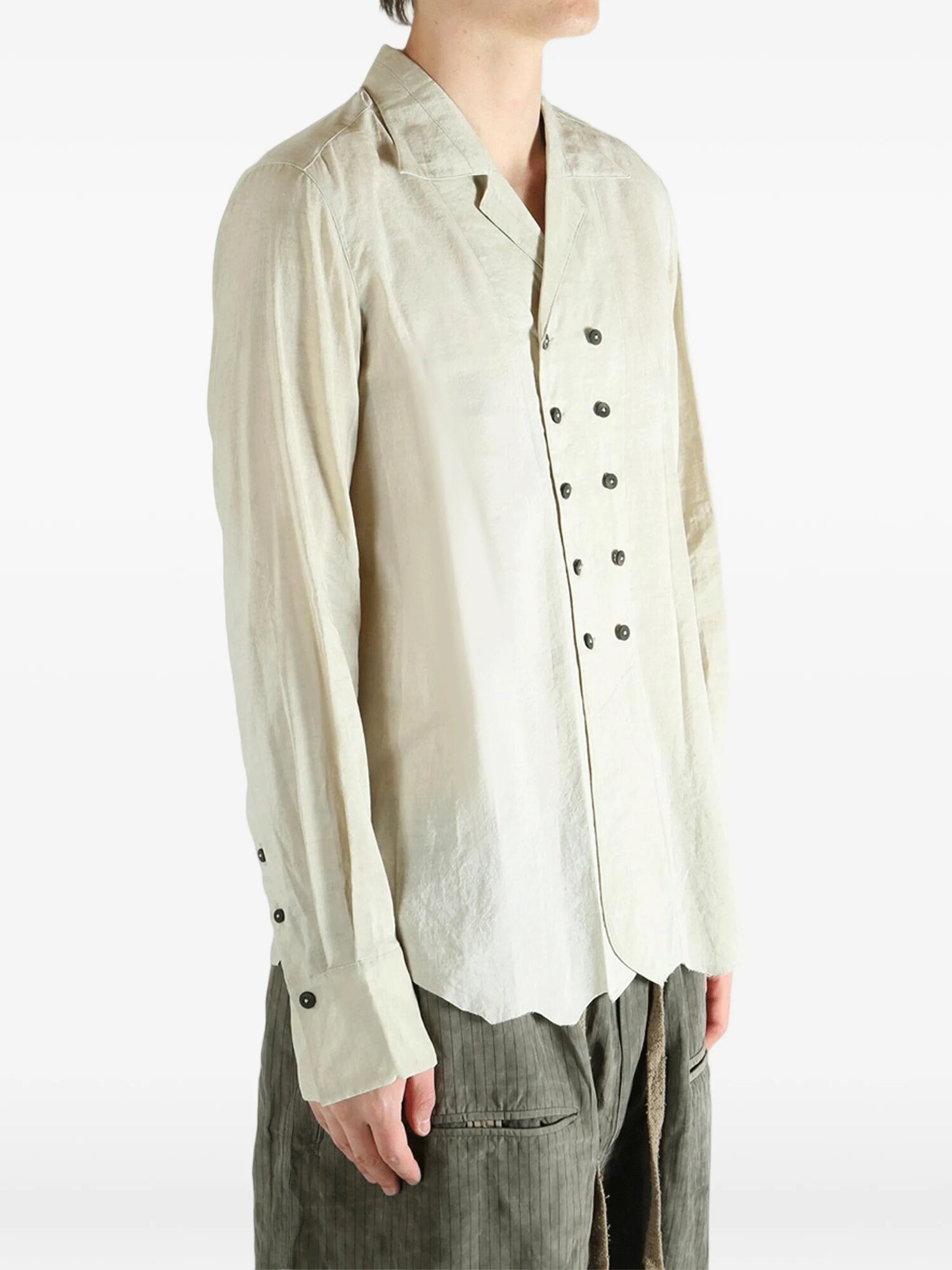 Рубашка Ziggy Chen Double-breasted shirt, размер 48, разноцветный — фото 1
