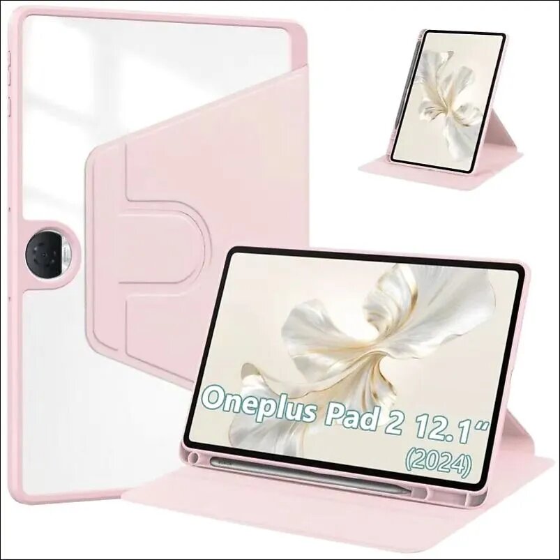 Вращающийся чехол для Oneplus Pad 2 противоударный чехол , для Oneplus Pad 2 12.1"(2024)