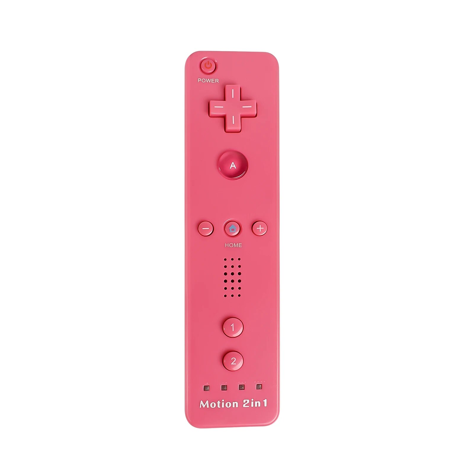 Беспроводной геймпад Bonadget 2 в 1 для Nintendo Wii Розовый, With motionplus, right pink