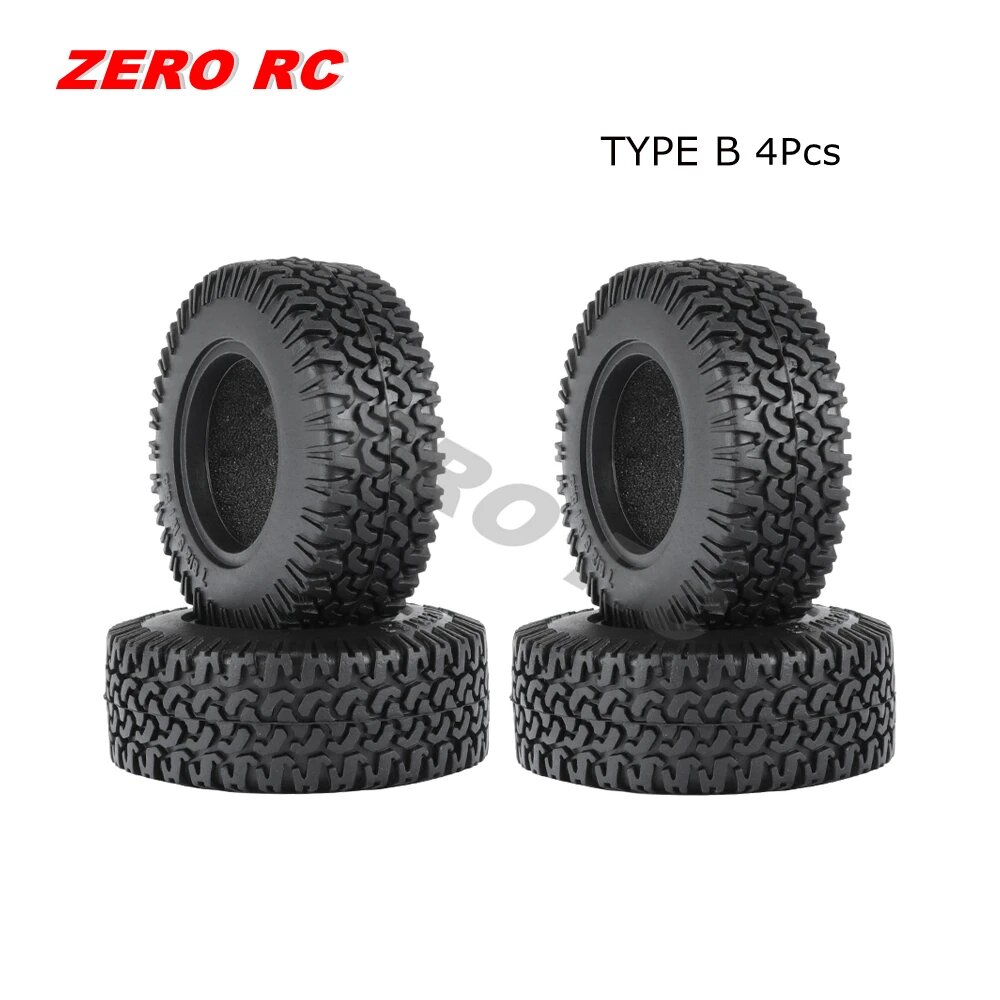 Шины RC 1.55" Черные TYPE B 4шт