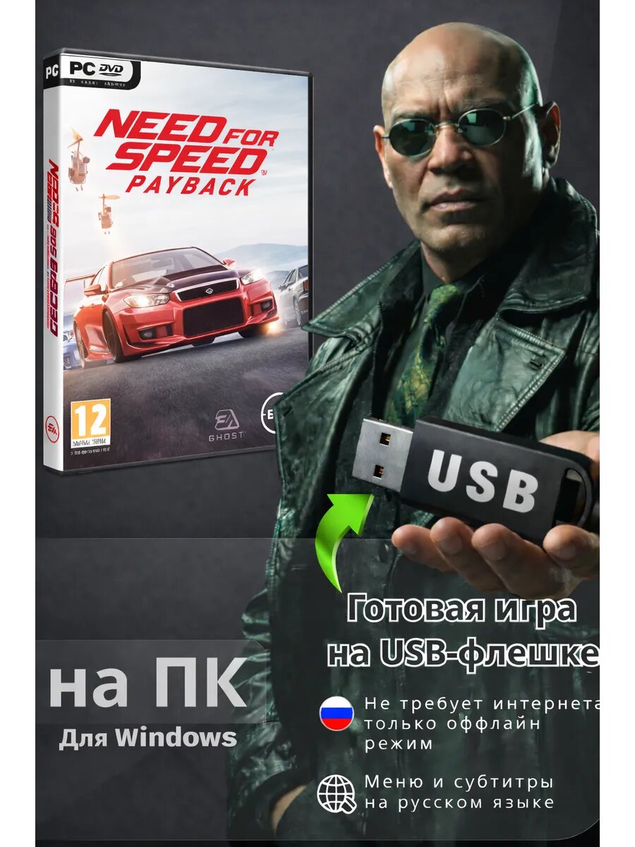 Need for Speed Payback на USB флешке для ПК
