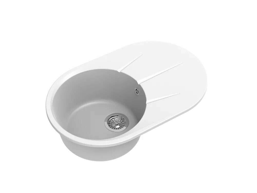 Мойка кухонная Ewigstein Rund 50F 1-чаша+крыло 750*480 EW-R-50F иней