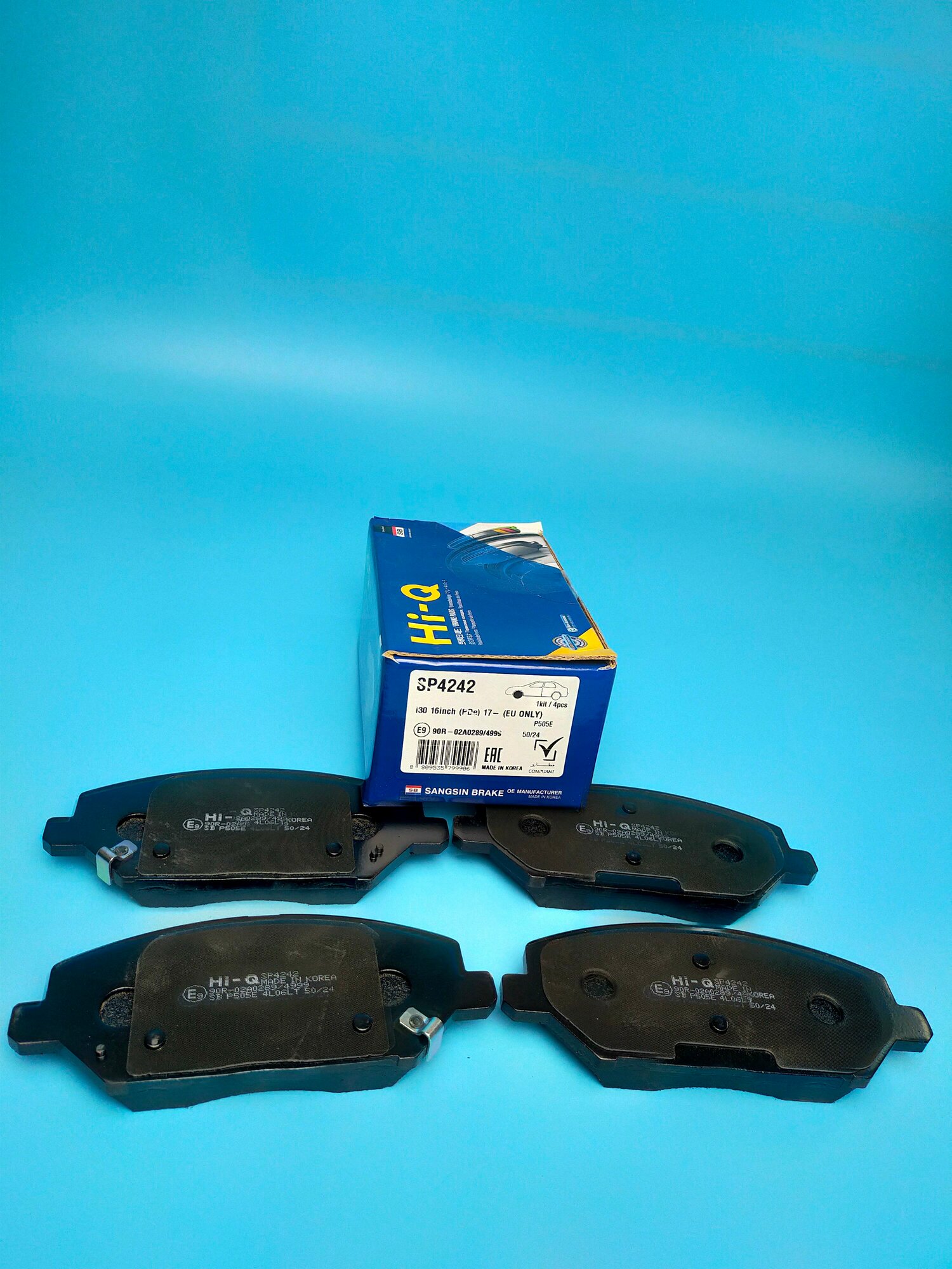Колодки тормозные передние Kia Ceed (J7), Hyundai i30, SP4242.