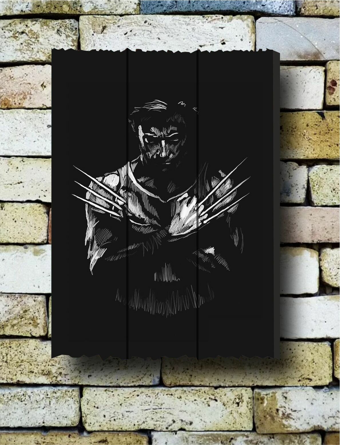 Картина на досках Росомаха 8 wolverine