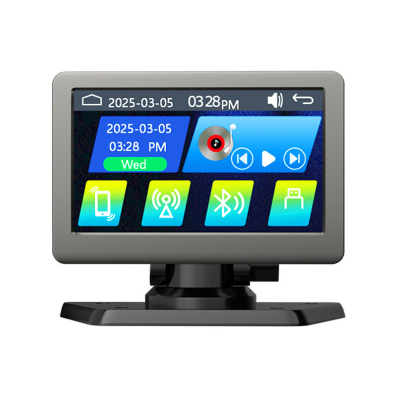 Оптовая продажа с завода: портативный экран CarPlay 7inch с беспроводным и проводным Bluetooth, FM-трансмиттером и камерой заднего вида высокой четкости.