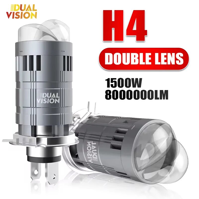 Светодиодные фары H4 HB2 1500 Вт, 2PC, двухрежимные