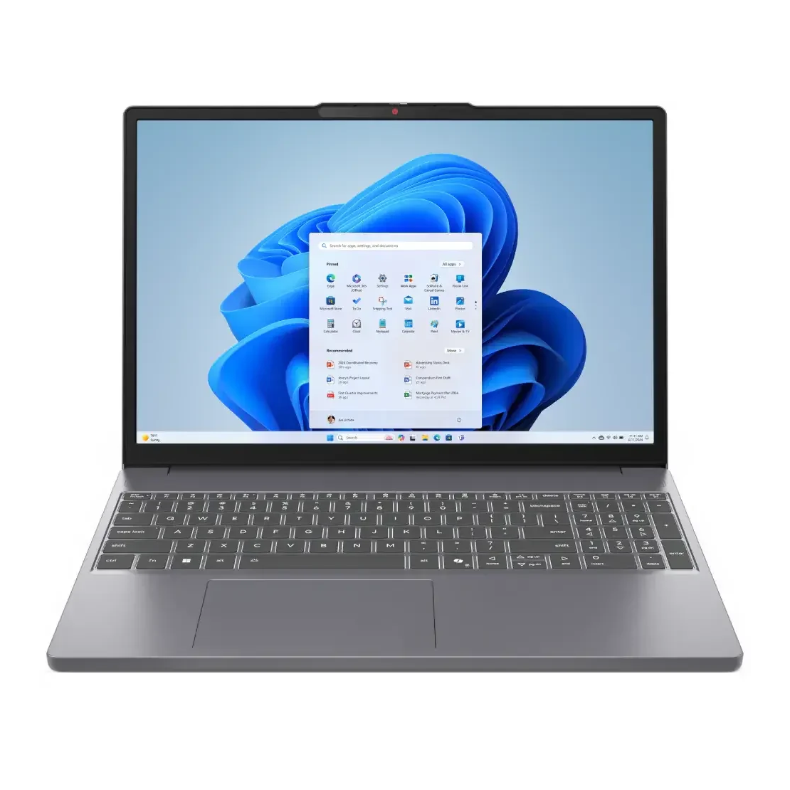 Ноутбук LENOVO IdeaPad Slim 3 16"WUXGA; IPS/Core 7 240H/32GB/SSD 1TB/noOS/серый