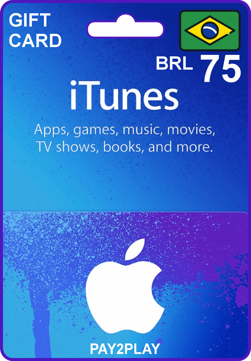 Подарочная карта Apple App Store&iTunes 75 BRL (Apple ID) / Бразилия / Пополнение Счета
