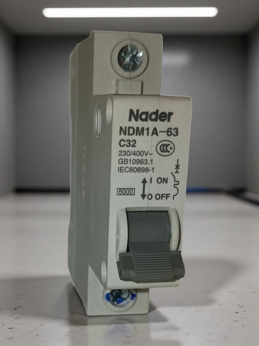 Автоматический выключатель Nader 1P 32А 6кА