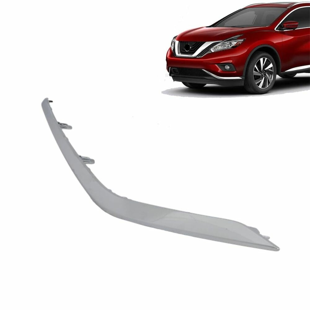 Молдинг переднего бампера левый (со стороны водителя) для Nissan Murano 2019-2023, новый, ABS, арт. 191275851180