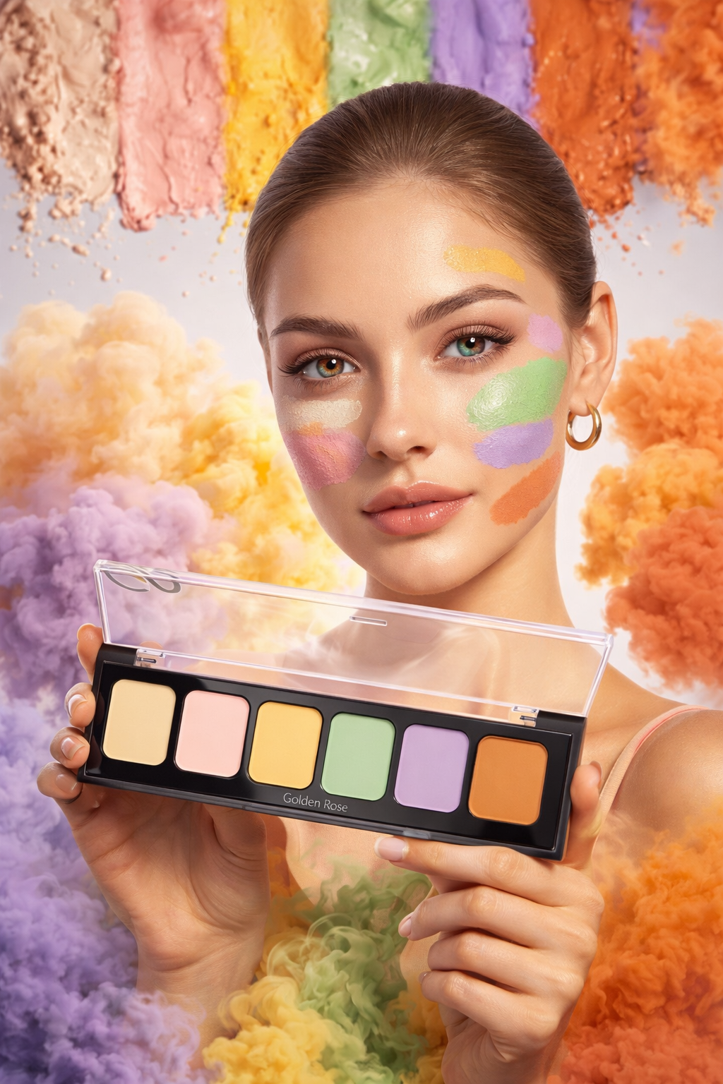 Golden Rose Палетка для коррекции лица CORRECT&CONCEAL CAMOUFLAGE CREAM PALETTE