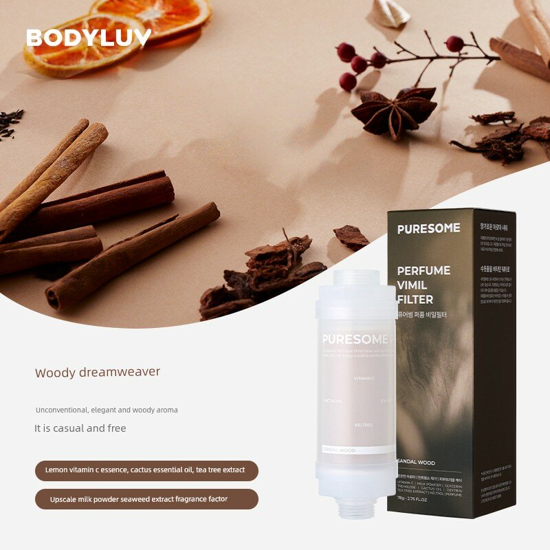 Корпусный фильтр для душа Bodyluv сменное картридж очистка воды удаление хлора древесный ароматизатор для ванной комнаты