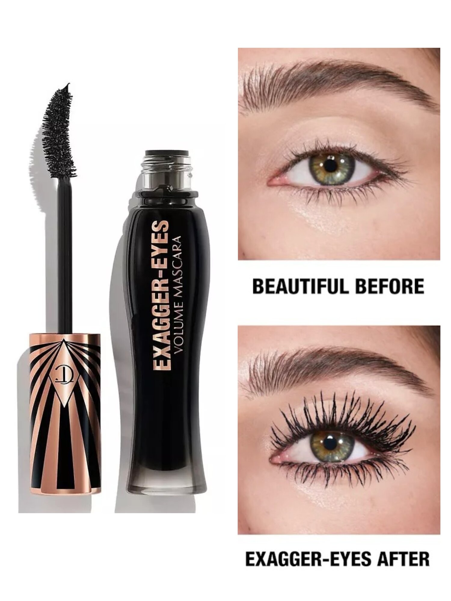 Charlotte Tilbury Exagger-Eyes Volume Mascara Black 10 мл тушь для ресниц