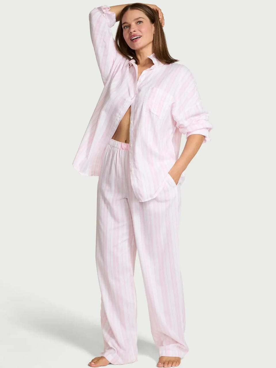 Пижама Victoria's Secret Modal-Cotton Long Pajama Set