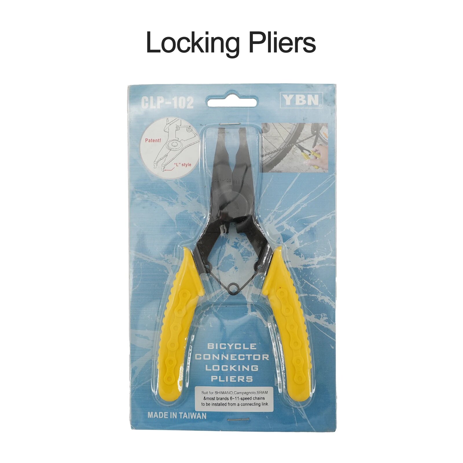 YBN Locking Pliers CLP-102 для велосипедной цепи 7-12 скоростей