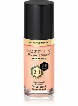 Тональный крем Max Factor Facefinity All Day Flawless, оттенок C50 Natural Rose, 30 мл