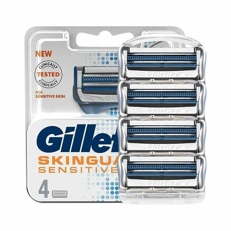 Эксклюзивные кассеты Gillette Skinguard , 4 штуки для бритья