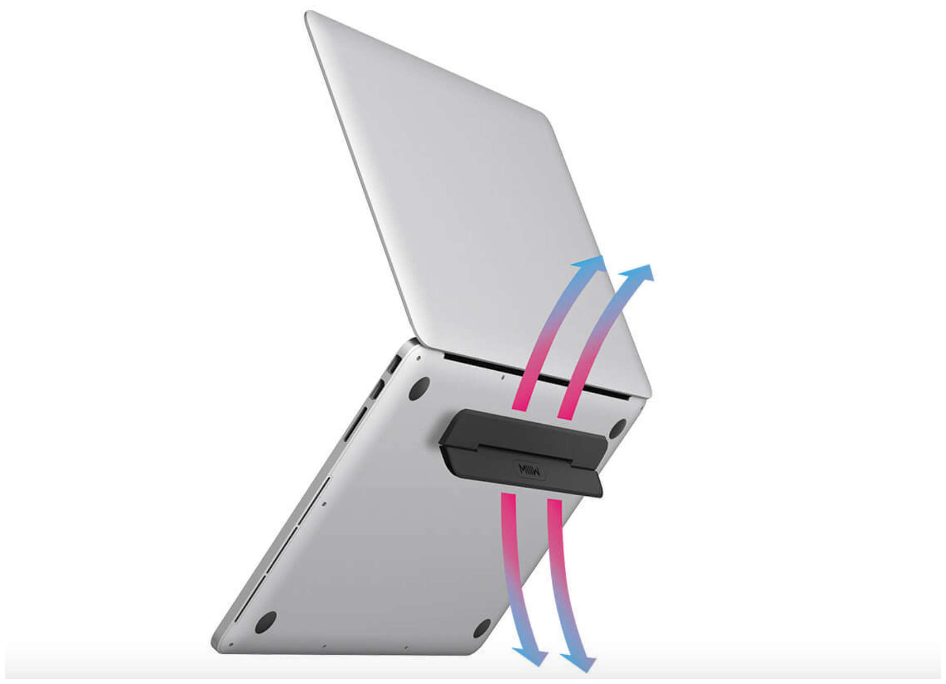 Складная наклеивающаяся мини подставка для ноутбука MyPads A12-741 для моделей ноутбуков Irbis Acer Lenovo Prestigio Xiaomi Digma MSI Macbook Pr.