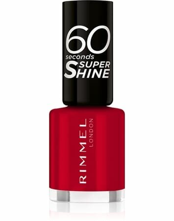 Лак для ногтей Rimmel 60 Seconds Super Shine, оттенок 313 feisty red, 8 мл