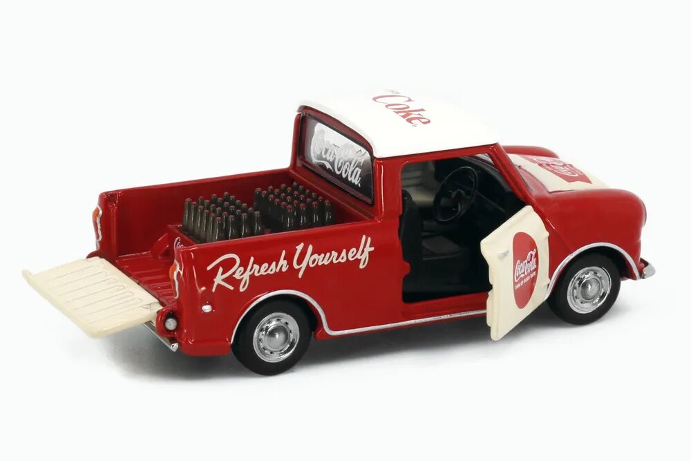 TINY 1:50 Mini Morris Mini Pickup, с кока-колой Коллекционная машинка