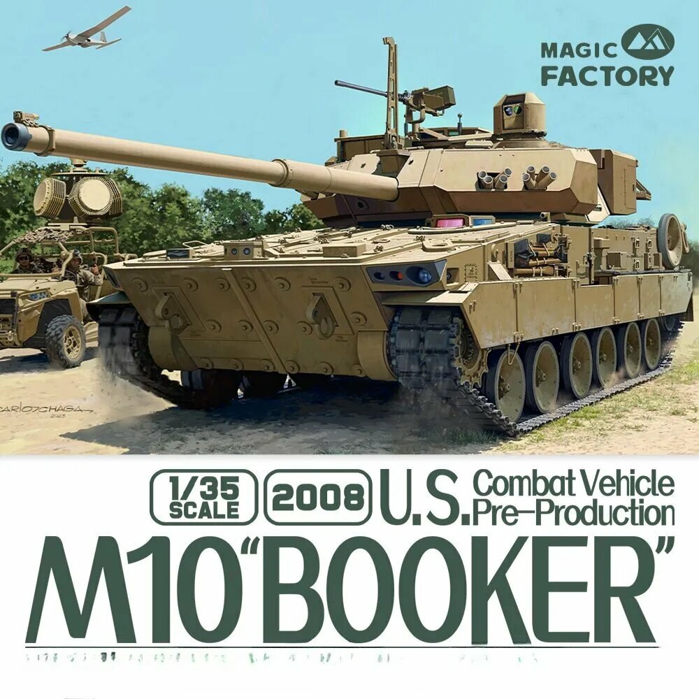 1/35 Новый сборочный модельный танк армии США M10 "Букер"