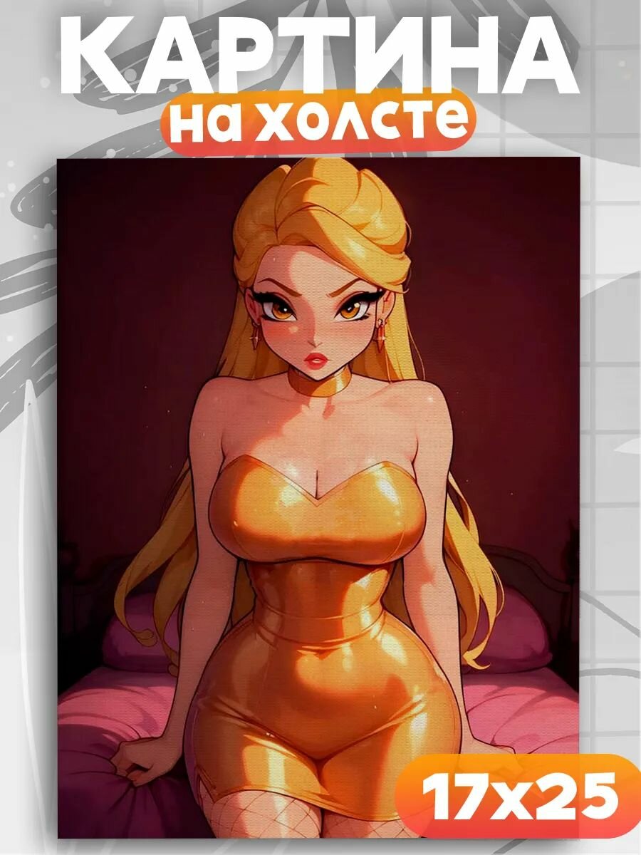 Картина на стену Клуб Винкс WinX, на подрамнике, 1шт, 25х17 размер.